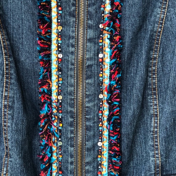 Ruby Rd. | Jackets & Coats | Ruby Rd Size 6w Jacket Embellished Zip Up ...